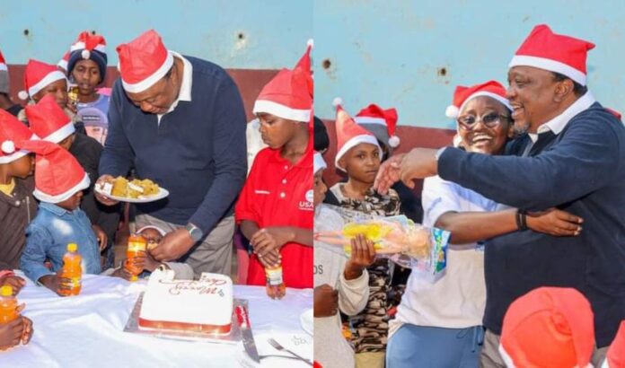 Uhuru shares Christmas with children from various homes - AfrinewsKE